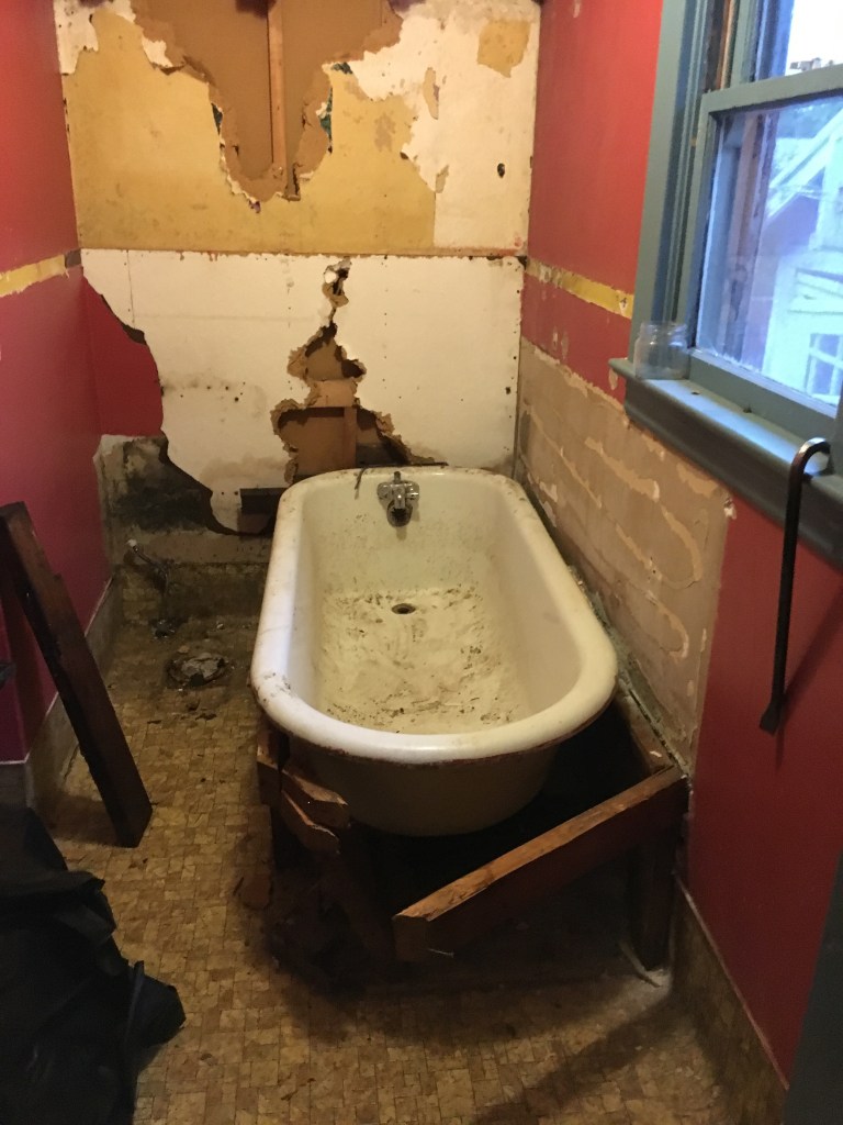 Demo Day! Goodbye Bathroom! – Land of Laurel