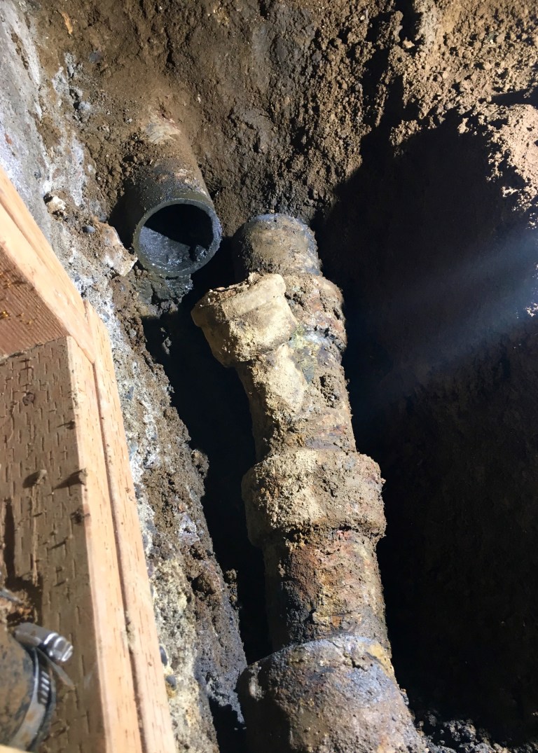 Unexpected Plumbing Repairs: Cutting Cast Iron Pipe and Repairing the ...