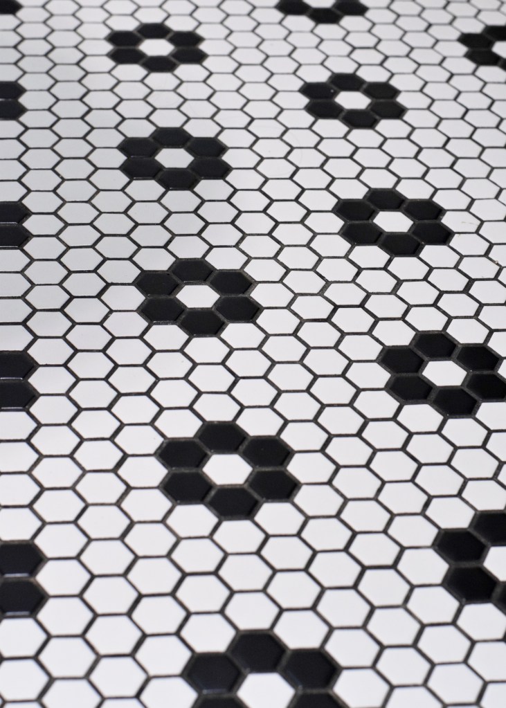 Laying 1″ Hex Tile in the Bathroom – Land of Laurel
