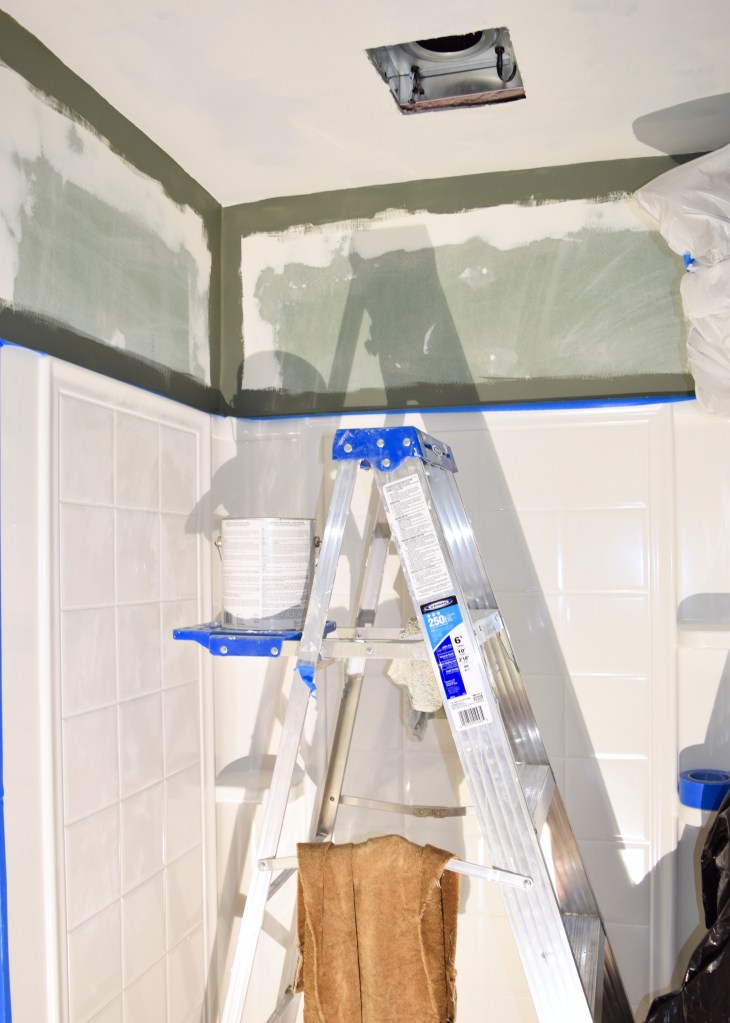 Priming and Painting the New Bathroom – Land of Laurel