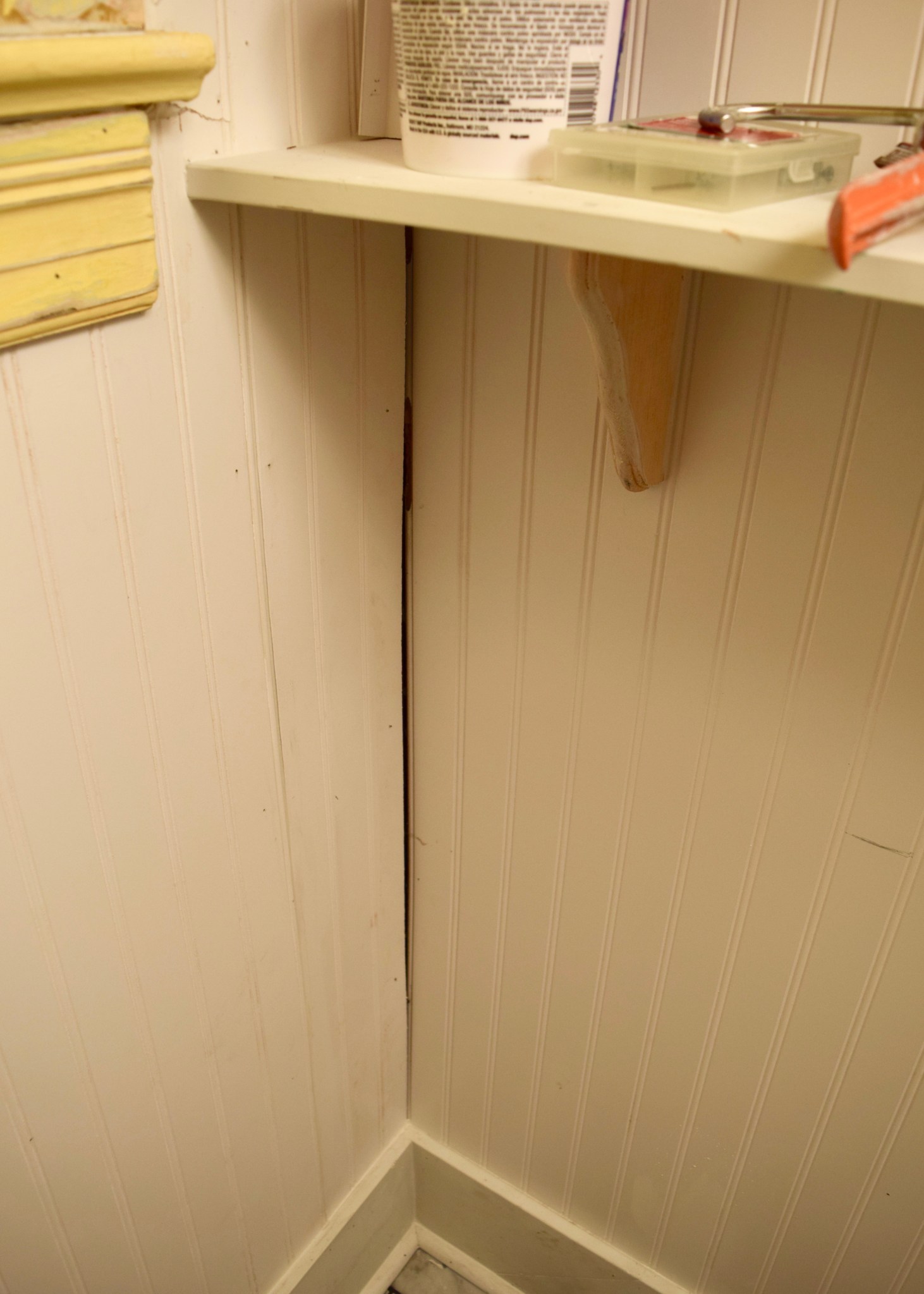 One Room Challenge: Week Four – Installing and Painting Beadboard and ...