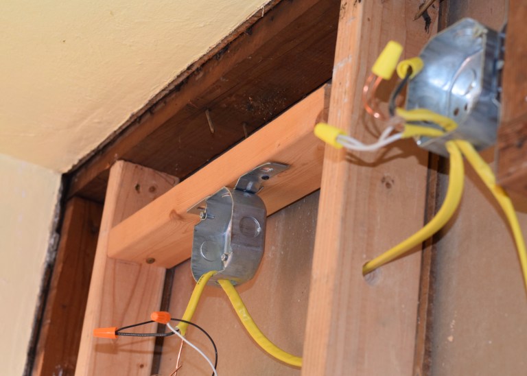 One Room Challenge: Week Two – Electrical & Drywall – Land of Laurel