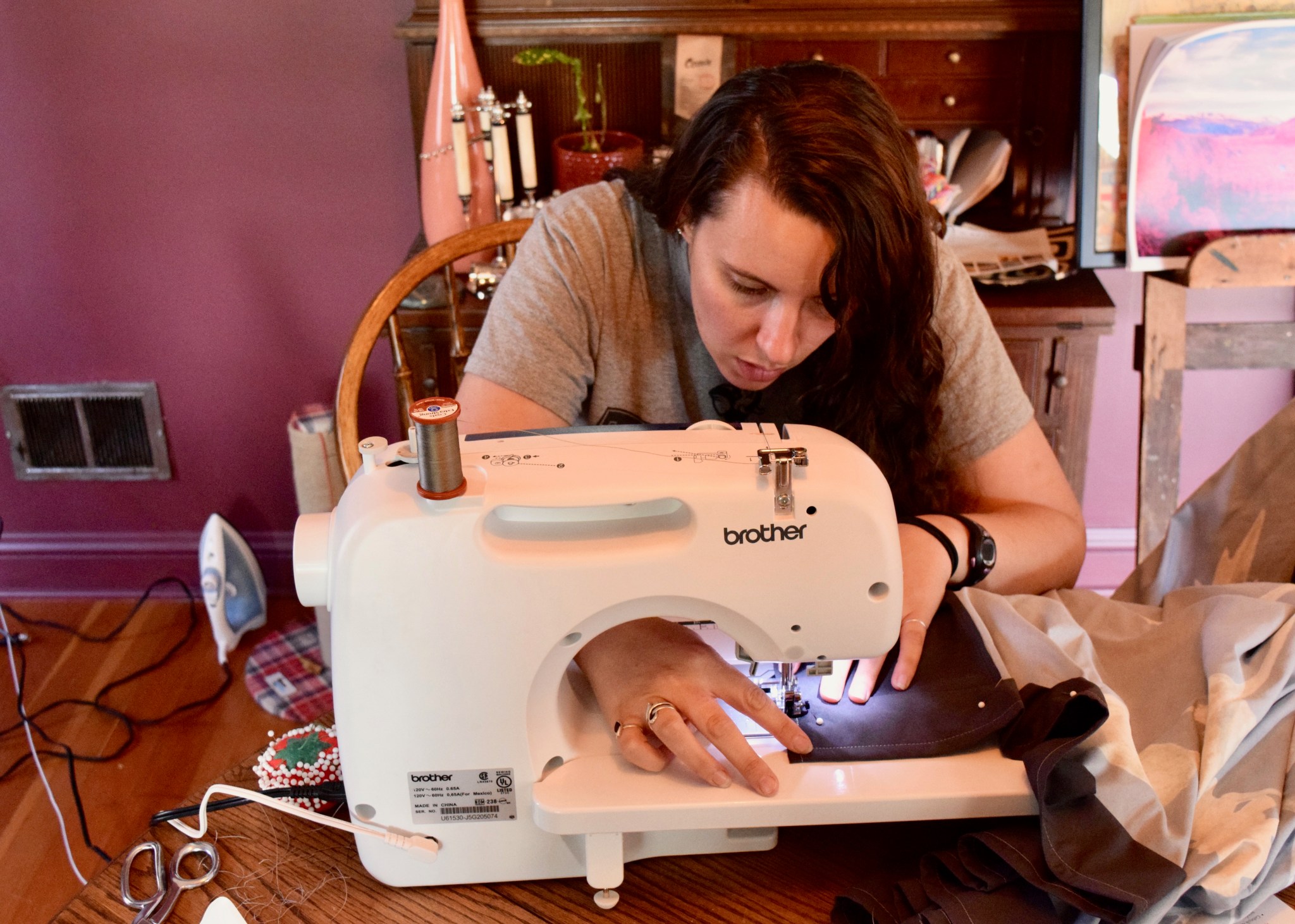 Sewing a Tapestry into a Custom Shower Curtain (And Some Awesome Floral ...